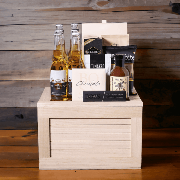 Beer & Snacks Gift Basket - Beer Gift Baskets - USA delivery - Hops ...